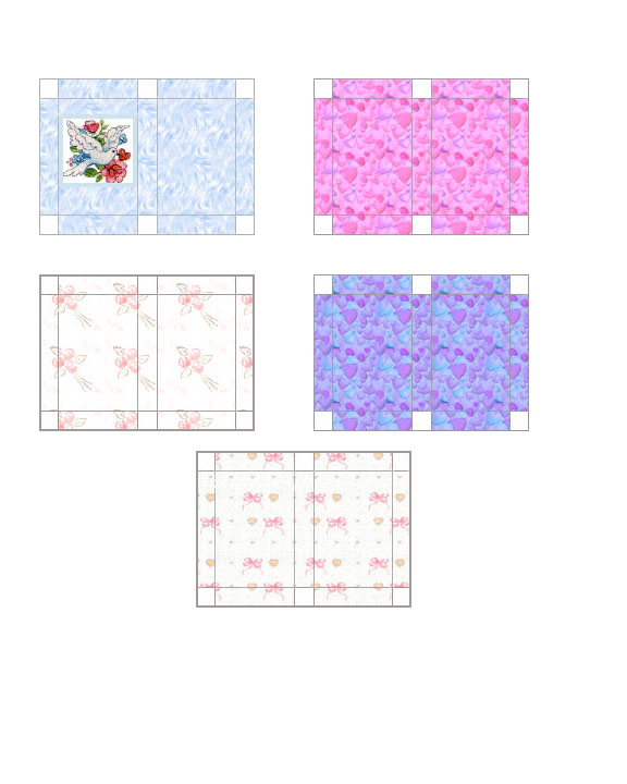 Flat rectangular gift boxes